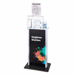 FlexiStore Dispenser Kiosk with Locking Cover Hygiene Station 140-1010