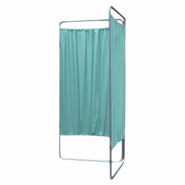 OmniMed King Economy Privacy Screen with U-Hinge & Green Vinyl Panel