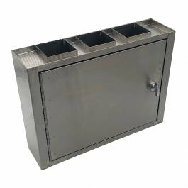 OmniMed 181790T Stainless Steel Specimen Dropbox Cabinet with Thumb-Latch