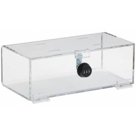 OmniMed 183005 Clear Acrylic Refrigerator Lock Box with Combination Lock
