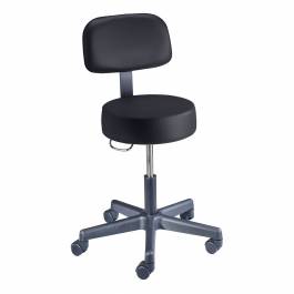 Value Plus Pneumatic Stool with Backrest & Seamless Seat