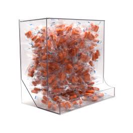 OmniMed Clear Wall Mounted Bulk Dispenser, Easy Tray Access