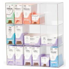 OmniMed 304102 Acrylic Suture Rack Triple Tier