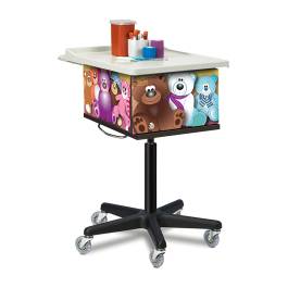 Clinton 67256 Pediatric Phlebotomy Cart - Totally Teddy Graphics