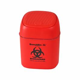MTC Bio A8403B BenchBin 3L™ Benchtop Biohazard Bin - 3 Liter