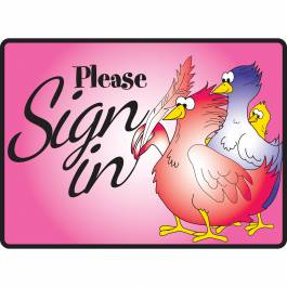 Clinton Pediatric Office Sign - Please Sign In EX24