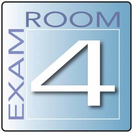 Clinton Industries EX4-B Skytone Exam Room Sign 4