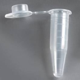 0.6mL PCR Tube Graduated Thin Wall Polypropylene with Attached Flat Cap
