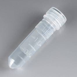 2mL Sterile Graduated PP Microtube PP Screw Cap Nitrile O-Ring 111730