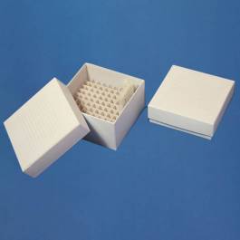 Cardboard Freezer Storage Boxes for 2" and 3" Tall Vials Globe Scientific