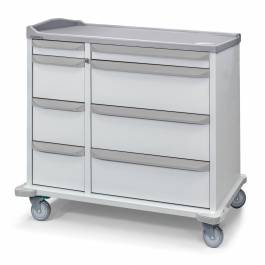 Capsa M-Series M6PC 8-Drawer Standard Punch Card Medication Cart