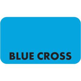 Arden Label MAP2900 Blue Cross Label 1 1/2" x 7/8" Light Blue