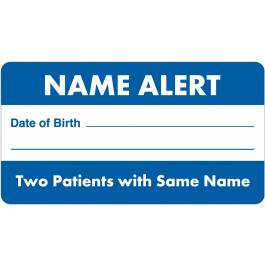 Arden Label MAP5150 Name Alert Label Pre-Printed Medical Alert Label