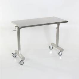 MidCentral Stainless Steel Height Adjustable Instrument Table