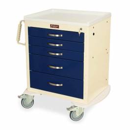 Harloff MDS2421K05 5-Drawer M-Series Medium Width X-Short Cart Key Lock