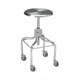 Pedigo P-1037 Stainless Steel Stool with Contoured Seat