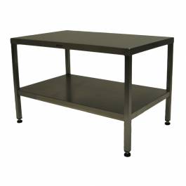 MidCentral Stainless Steel Work Table with Lower Shelf & Leg Levelers