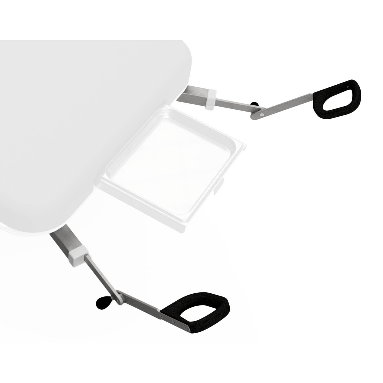 Oakworks 83904 Factory Installed Stirrups for EA Ultrasound Table