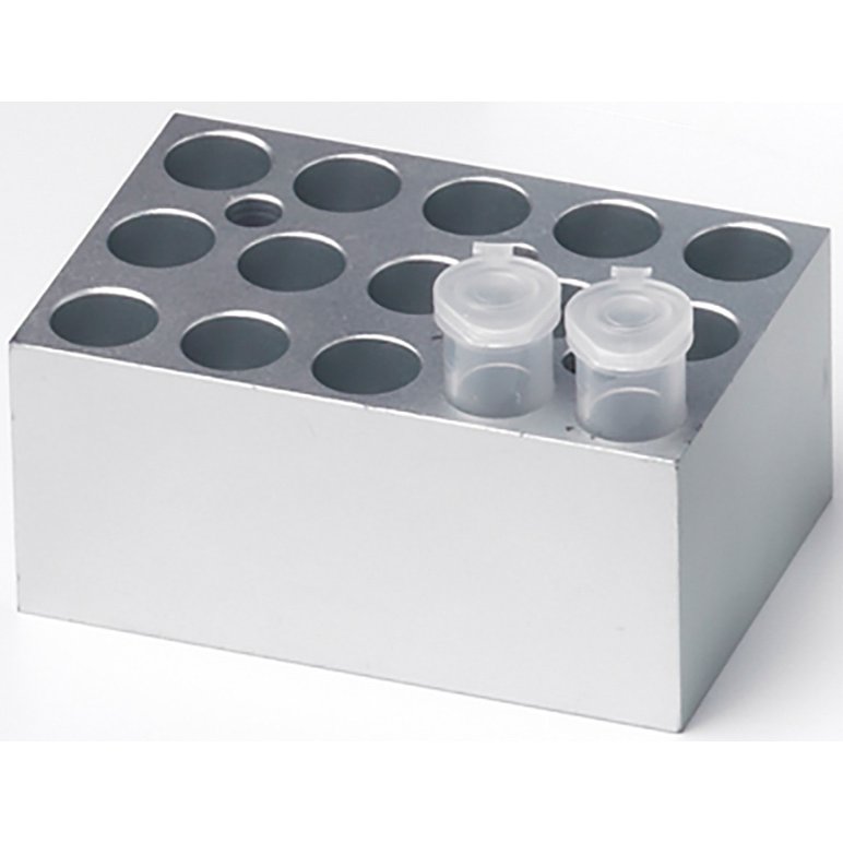 Block 15 x 1.5ml or 2ml Tube For MyBlock Mini Dry Bath BSH100-1520