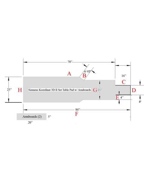 Siemens Imaging Table Pads - Foam Imaging Table Pads - Diagnostic ...