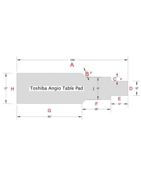 Toshiba Imaging Table Pads - Foam Imaging Table Pads - Diagnostic ...