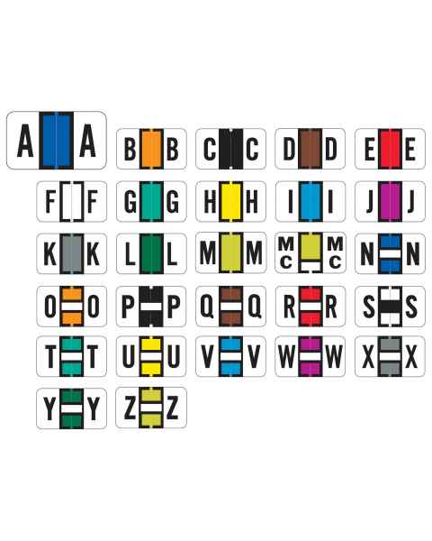 Alpha Labels Alphabet Stickers Alphabetical Labels