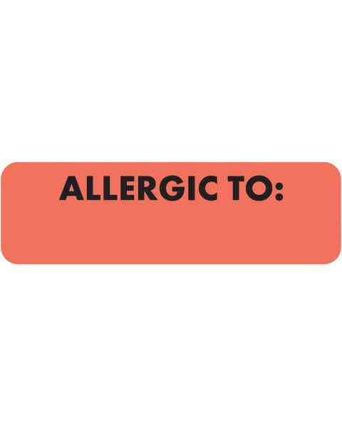 Allergy Labels Medical Alert Allergy Stickers