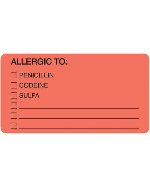 Page 3 | Allergy Labels Medical Alert Allergy Stickers