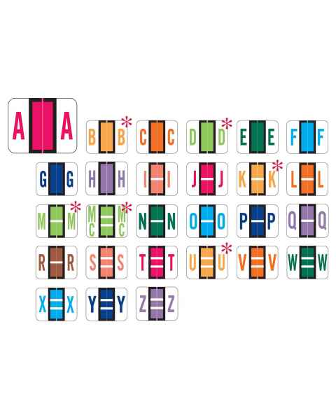 Page 2 | Alpha Labels Alphabet Stickers Alphabetical Labels