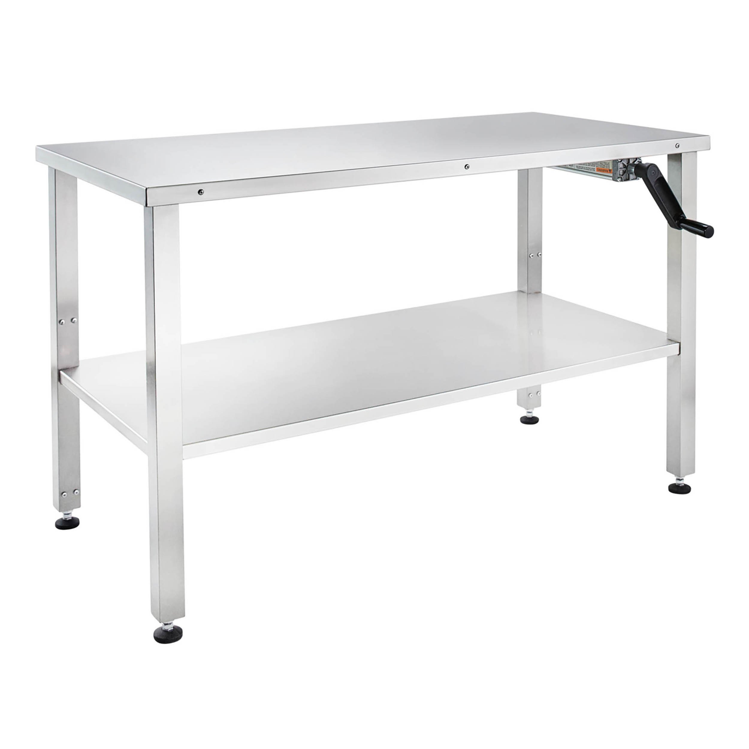 Blickman Stainless Steel Hydraulic Instrument Table Adjustable Height 30 42