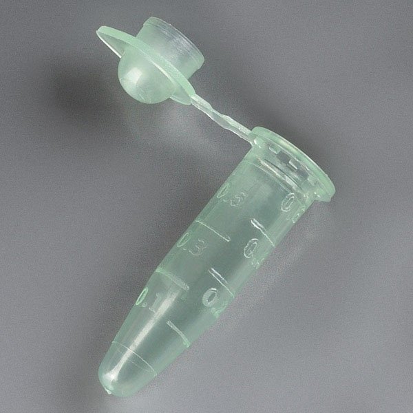 0.6mL PCR Tube Graduated Thin Wall Polypropylene with Attached Dome Cap