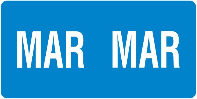 Smead ETS Match SMMK Series Month Code Sheet Labels 1/2"H x 1"W