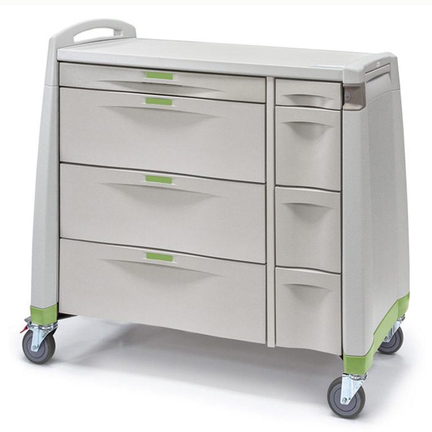 Capsa Avalo PCXL Punch Card Medication Cart with 8 Drawers