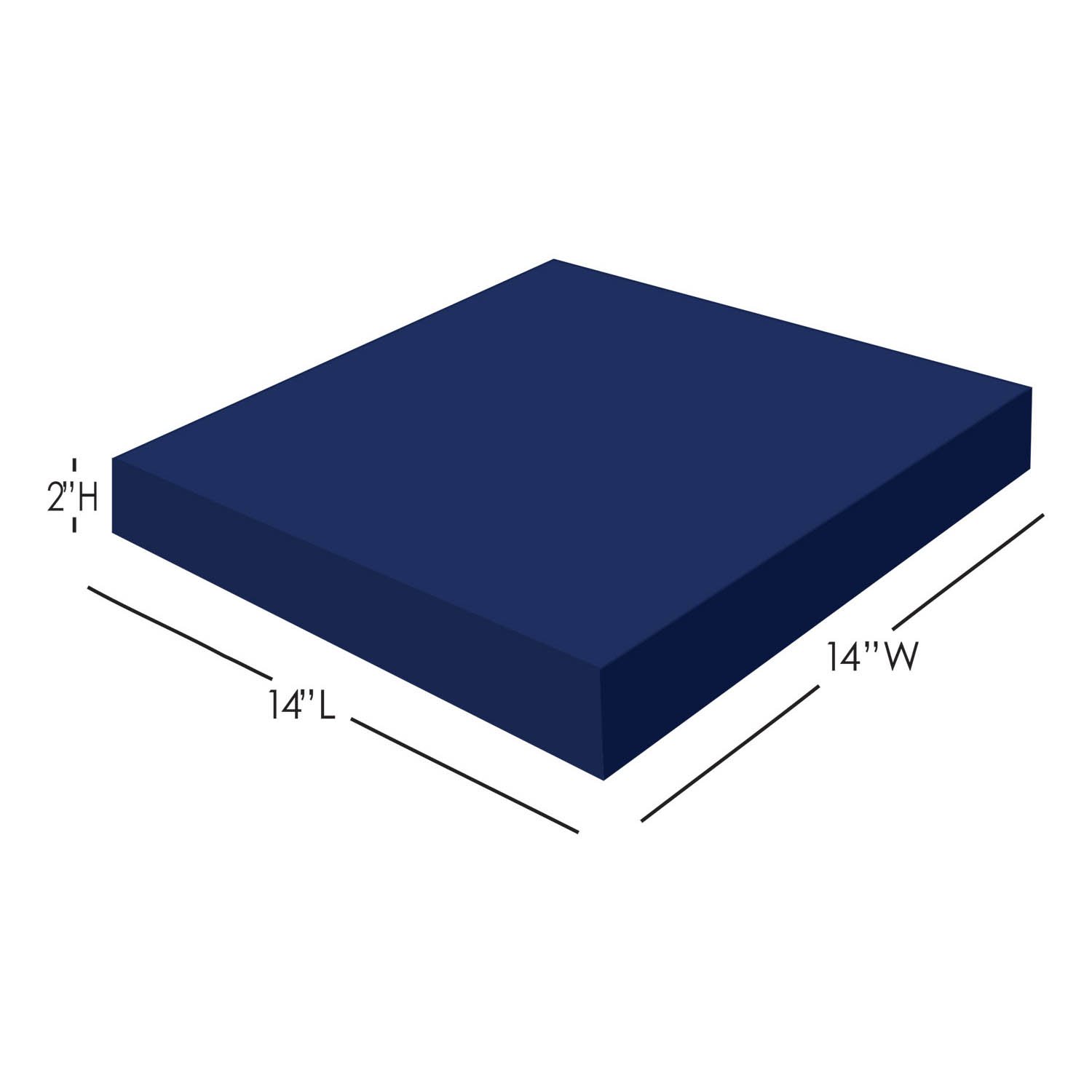 CHP Square Foam Positioner 14" W x 14" L x 2" or 3" H