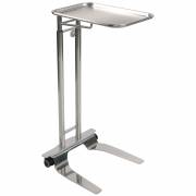 Pedigo SS Mayo Stand With 12 5/8"x19 1/8" Tray with Hand or Foot-Operated