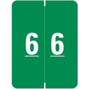 Smead XLCC Match SMNM Series Color Code End-Tab Numeric Laminated Label