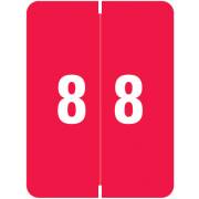 Smead XLCC Match SMNM Series Color Code End-Tab Numeric Laminated Label