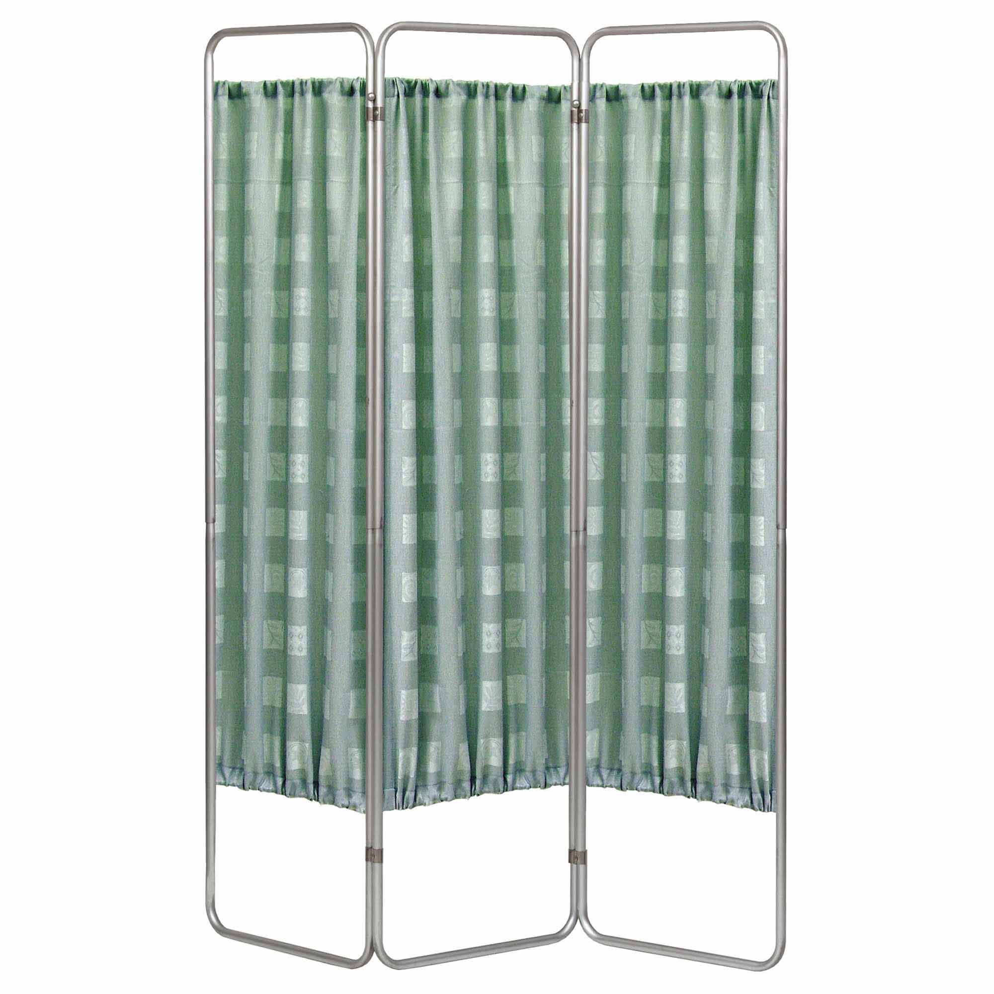 Economy 3 Section Folding Privacy Screen Aluminum Frame OmniMed 153093