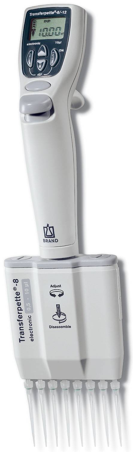 BrandTech Transferpette Electronic 8-Channel Pipettes