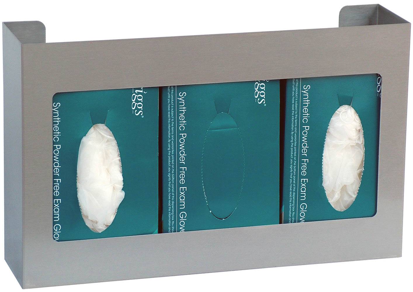 OmniMed 305303 Omni Triple Stainless Steel Glove Box Holder