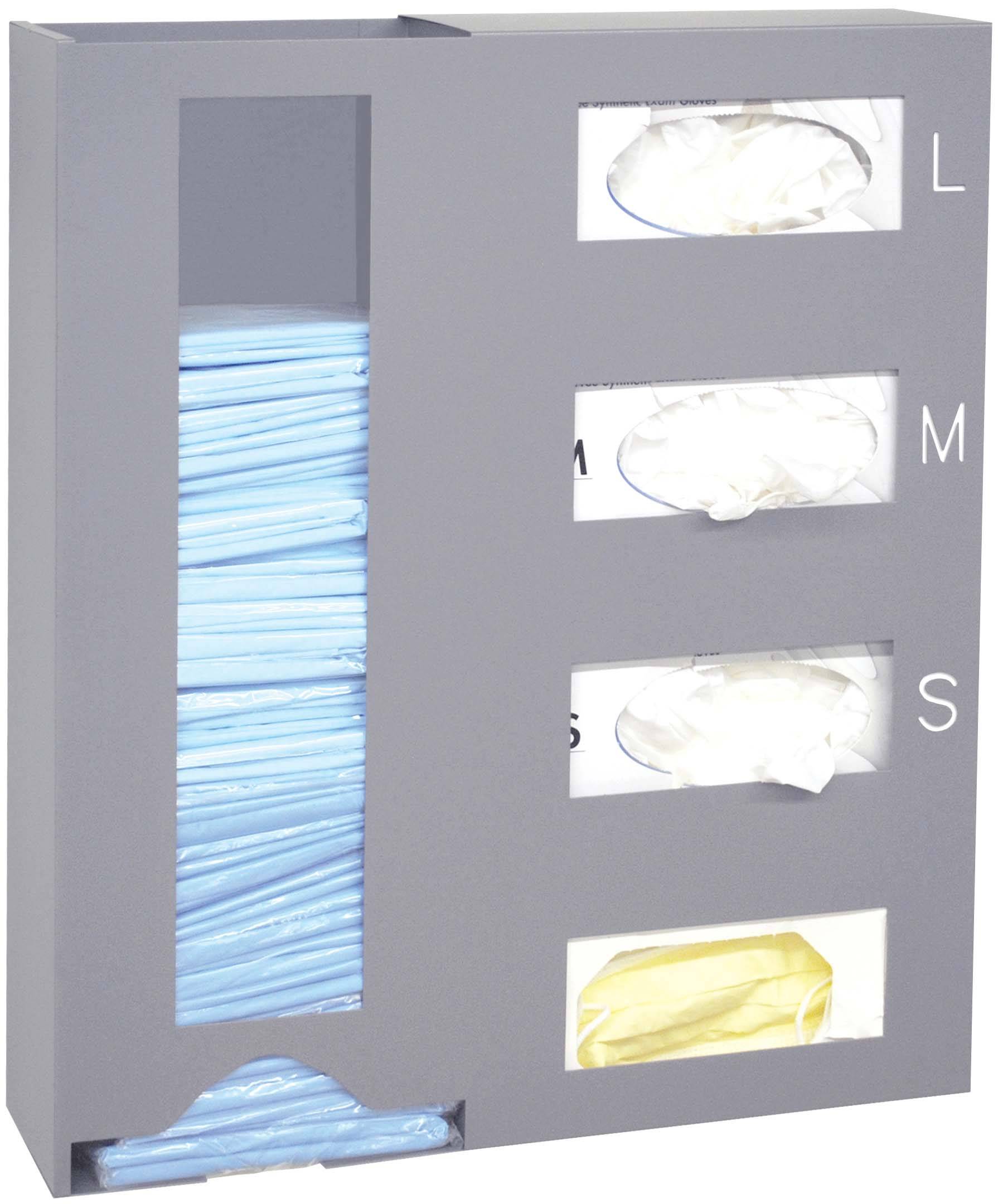 OmniMed 307010 Painted Steel Isolation Station PPE Supplies Organizer