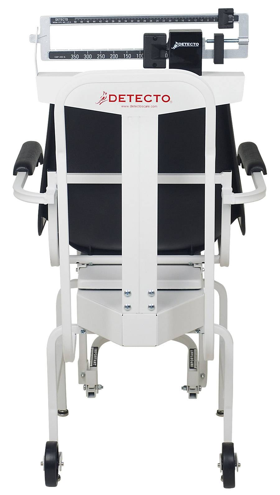 Detecto Mechanical Weigh Beam Chair Scale with Lift-Away Arms & Footrest Detecto Mechanical Weigh Beam Chair Scale with Lift-Away Arms & Footrest