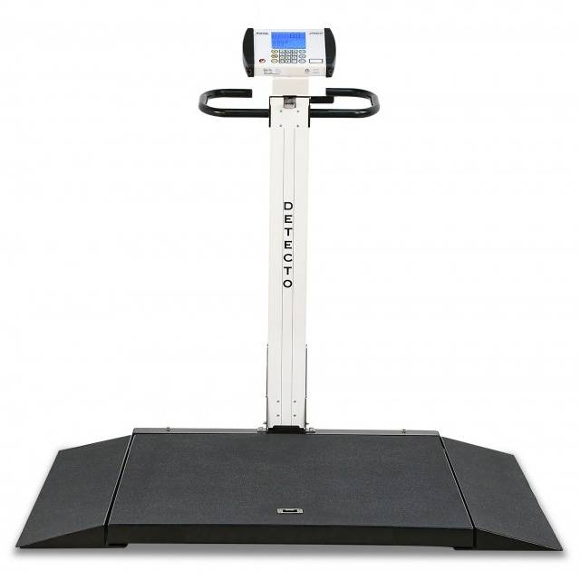 Detecto 6550 Folding Portable Digital Wheelchair Scale 1000lb Capacity