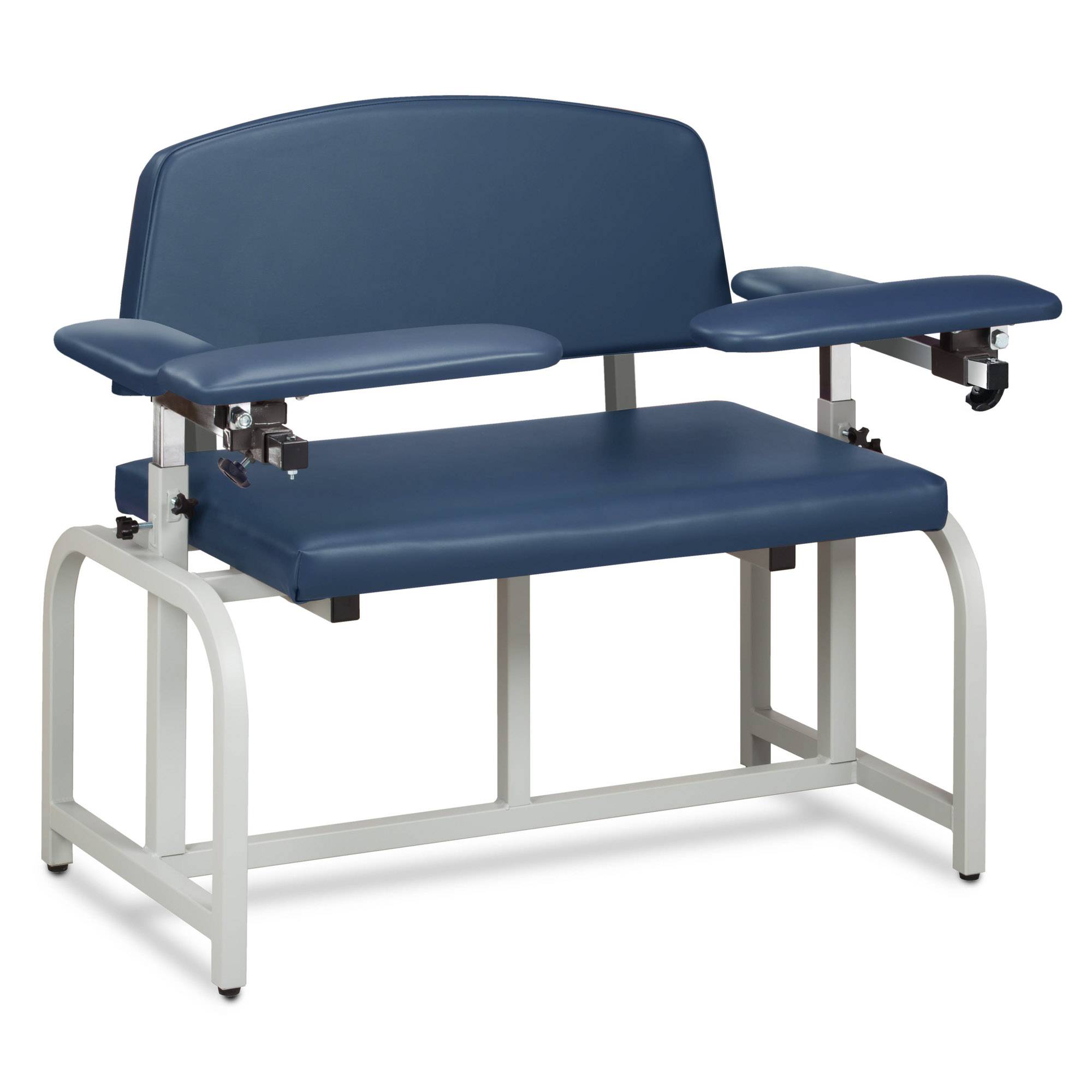 Clinton 66000B Lab X Series Bariatric Blood Drawing Chair with Padded Arms
