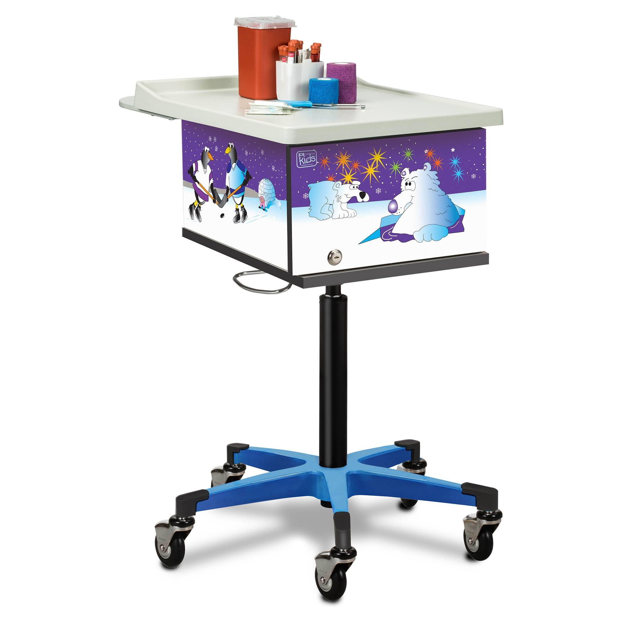 Clinton 67231 Pediatric Phlebotomy Cart Cool Pals Graphics