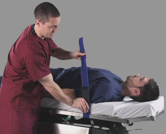 Shielding Two Piece Velcro Restraint Strap System