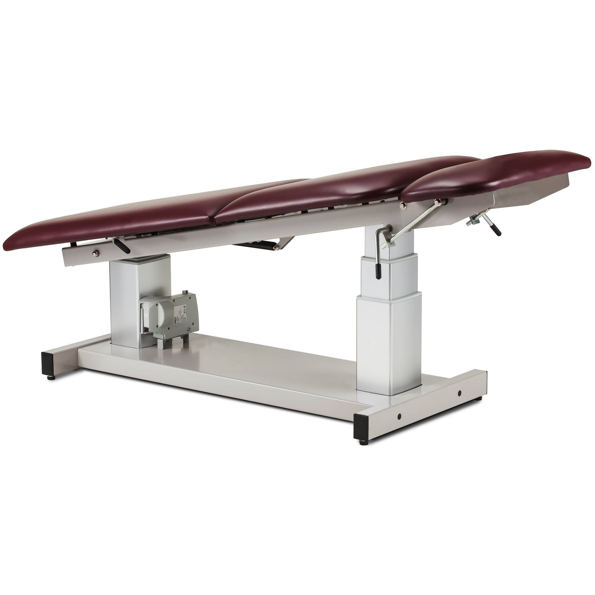 Clinton 80063 27" Wide Power Ultrasound Trendelenburg Table 3-Section Top