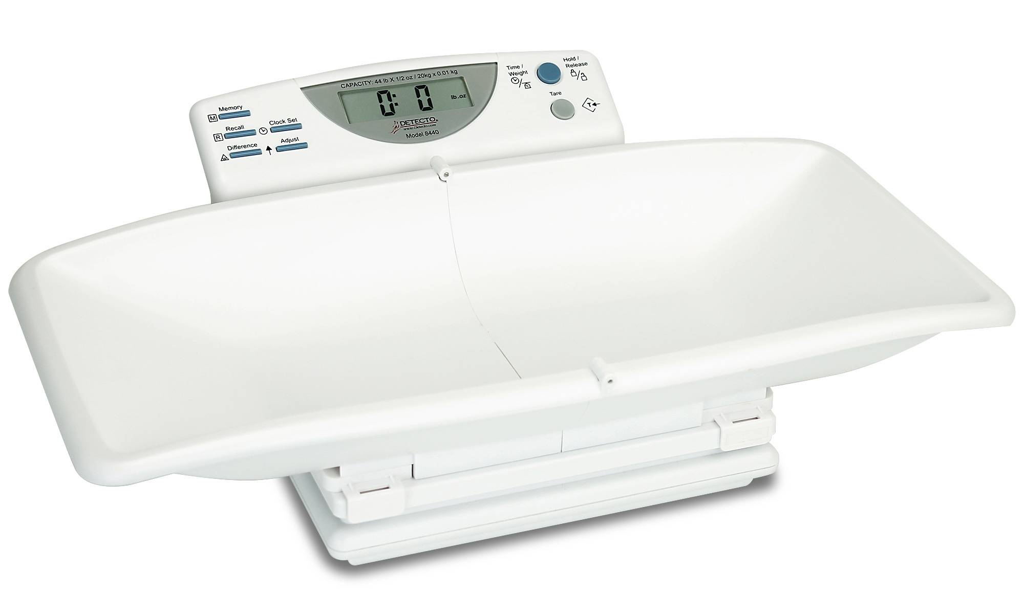 Detecto 8440 Digital Baby and Toddler Scale with Removable Tray