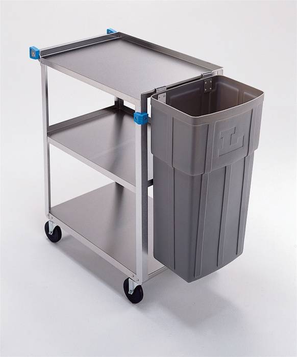 Lakeside Plastic Waste Containers for SS & Plastic Utility Carts