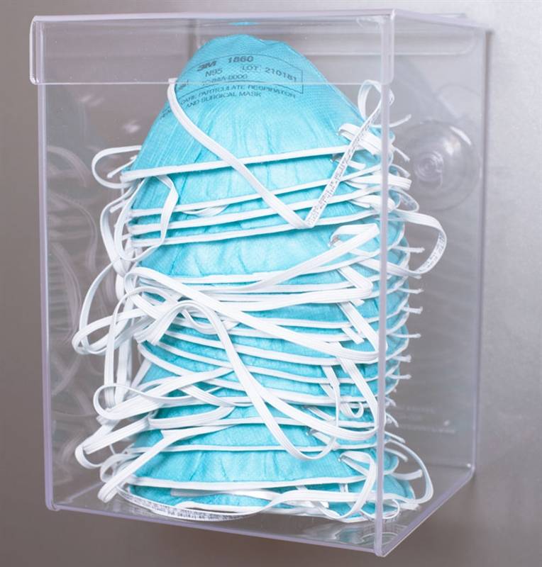 Clear Acrylic Face Mask Dispenser UM3217 | Universal Medical